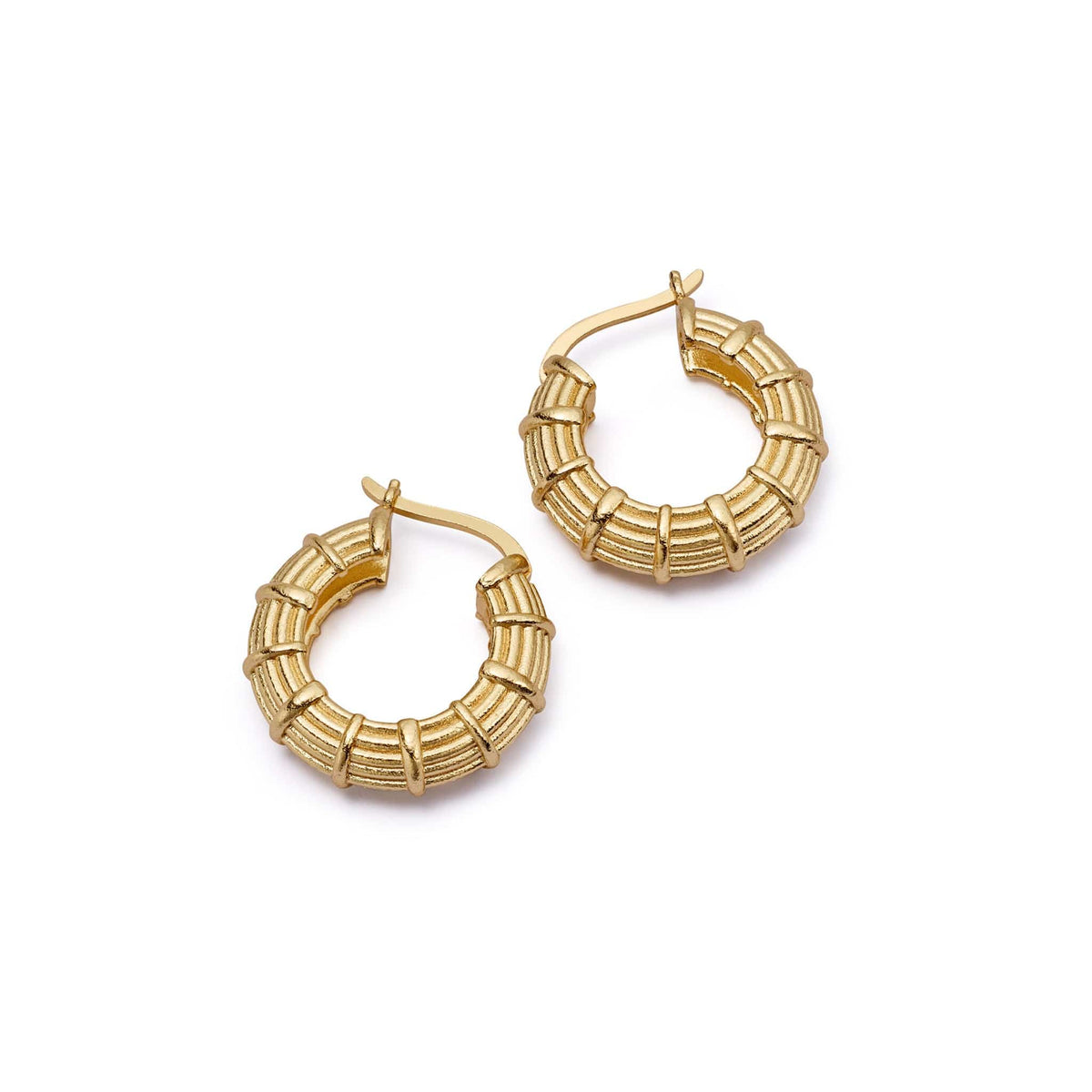 Apollo Midi Hoops 18ct Gold Plate – Daisy London