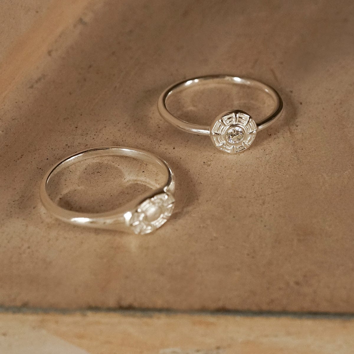 Apollo Sparkle Ring Sterling Silver – Daisy London