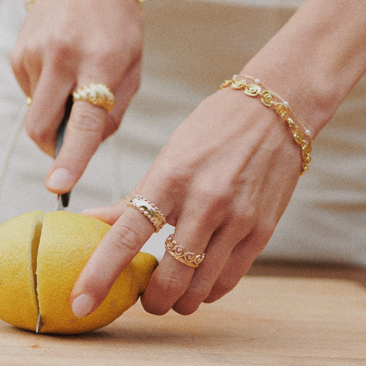 Sol Bracelet Layering Set 18ct Gold Plate – Daisy London