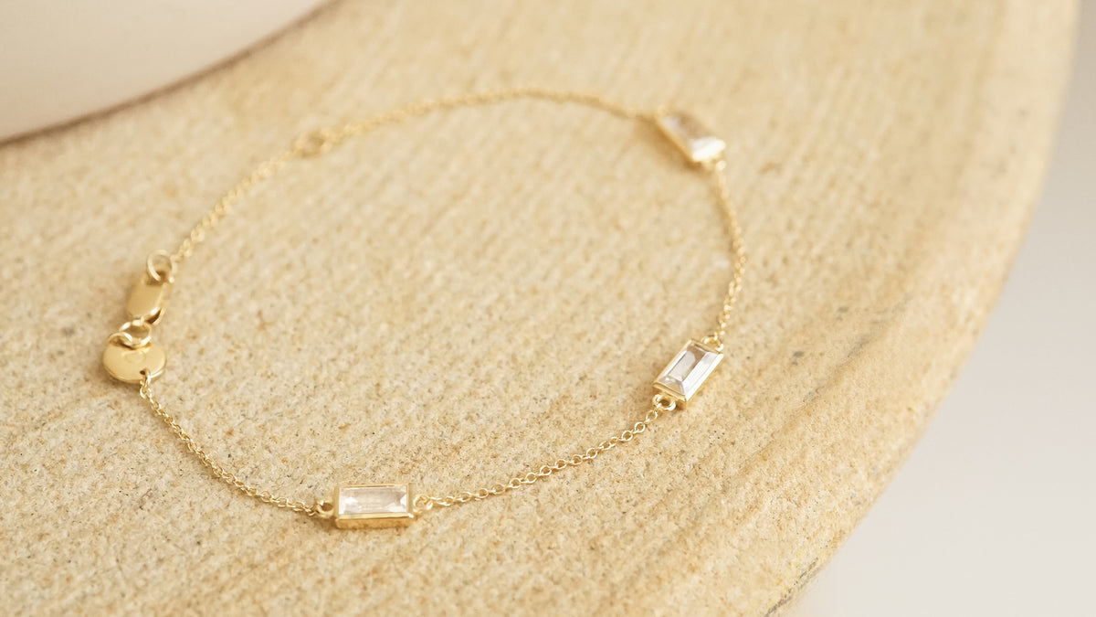 Solid Gold Bracelets | 14ct Gold Bracelets by Daisy London