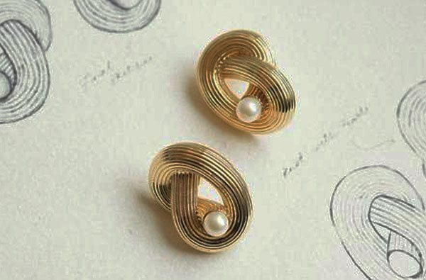 Scribble Heart Drop Earrings 18ct Gold Plate – Daisy London