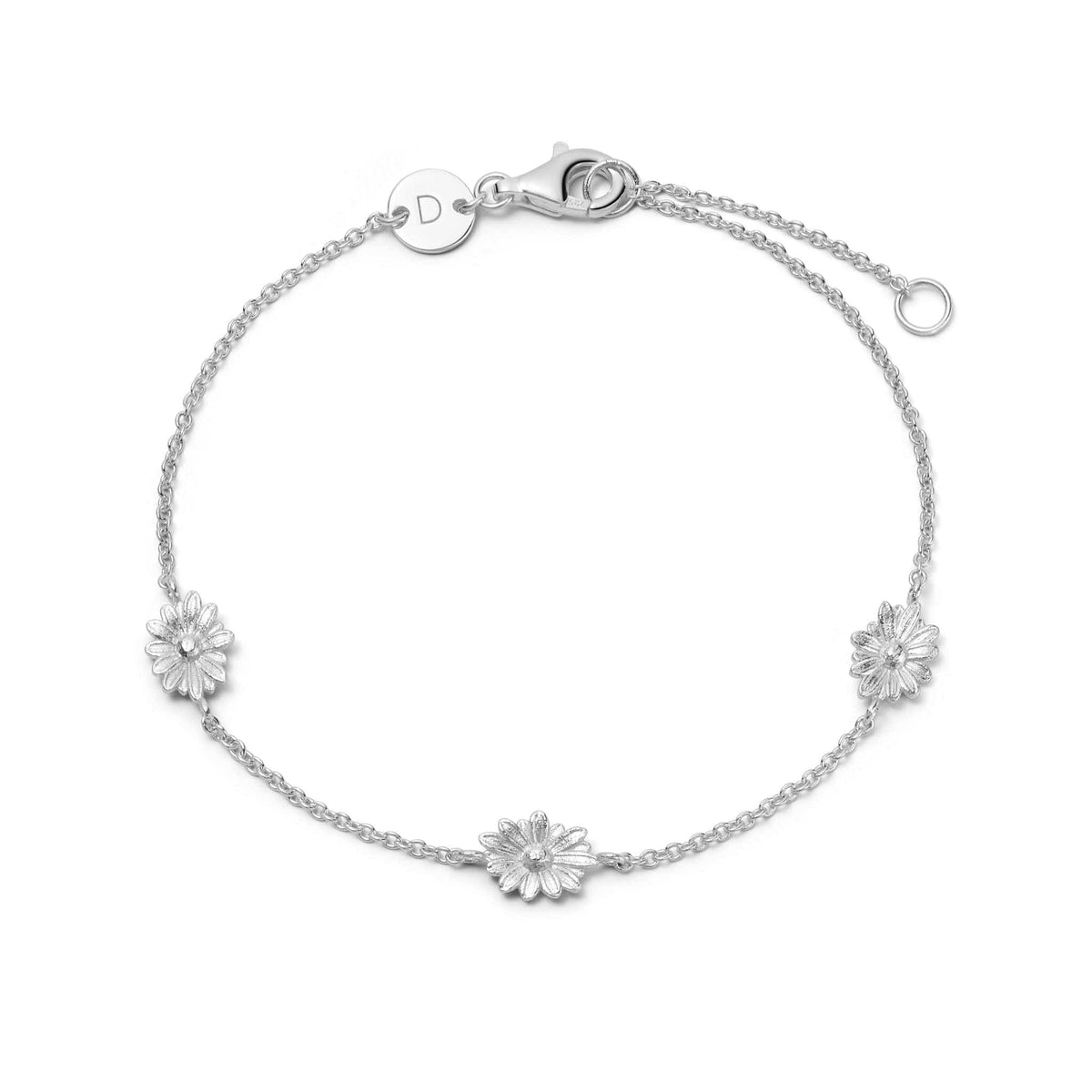 Daisy Chain Flower Bracelet Sterling Silver – Daisy London