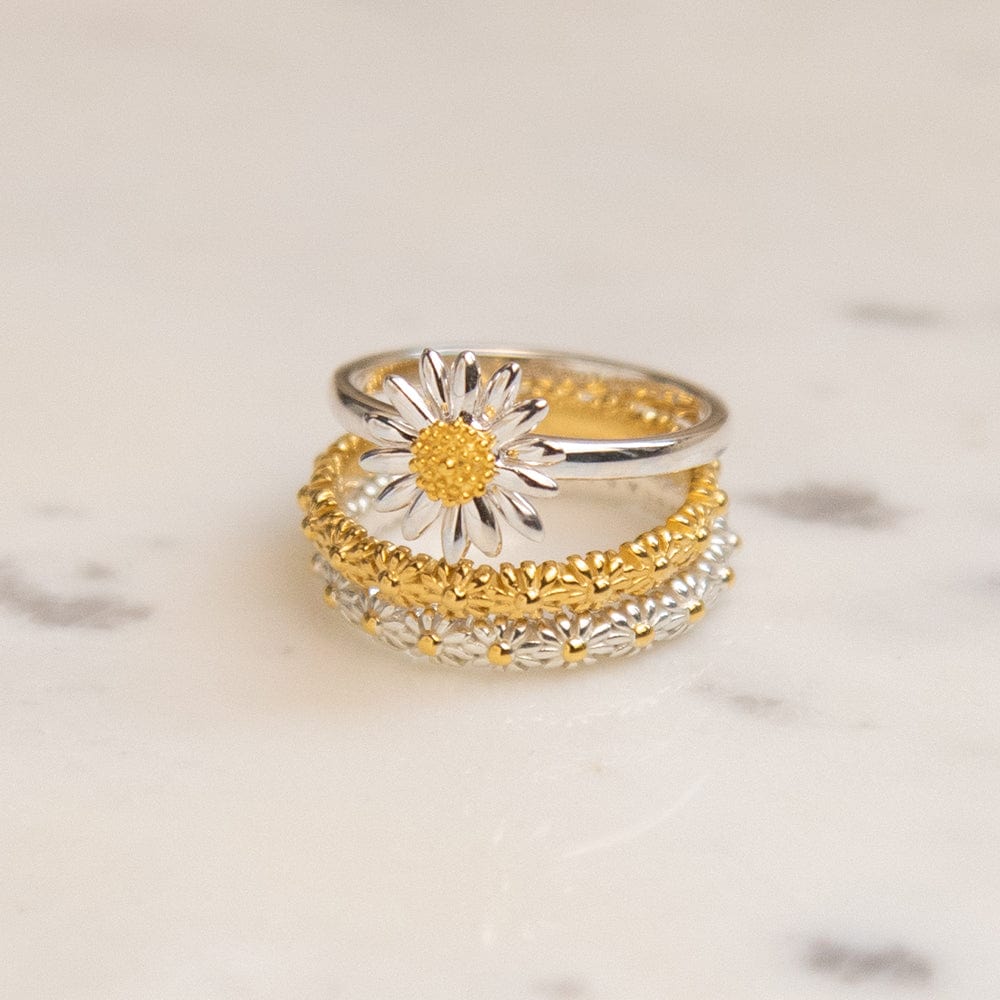 English Daisy Ring Sterling Silver – Daisy London