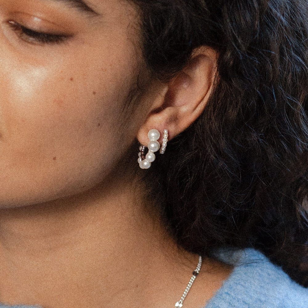 Pearl Earring Stack Sterling Silver – Daisy London