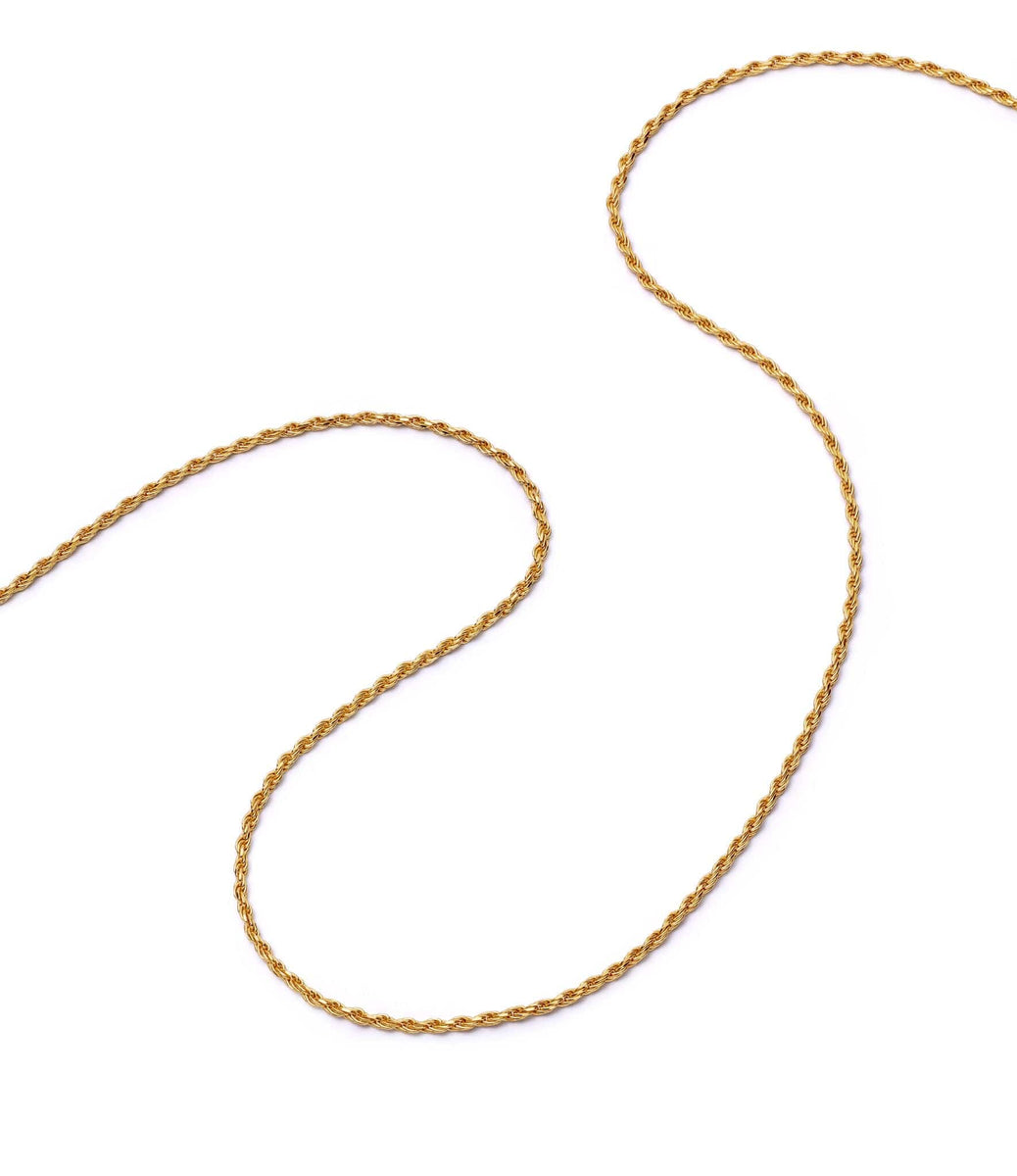 Rope Layering Chain Necklace 18ct Gold Plate – Daisy London