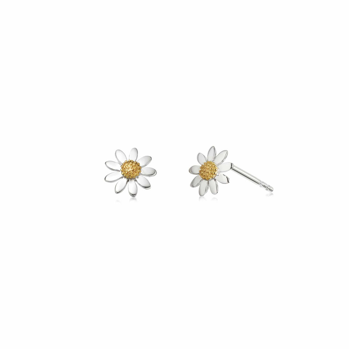 Silver Daisy Stud Earrings - Daisy London Jewellery