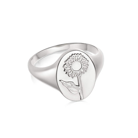 Sunflower Necklace Sterling Silver – Daisy London